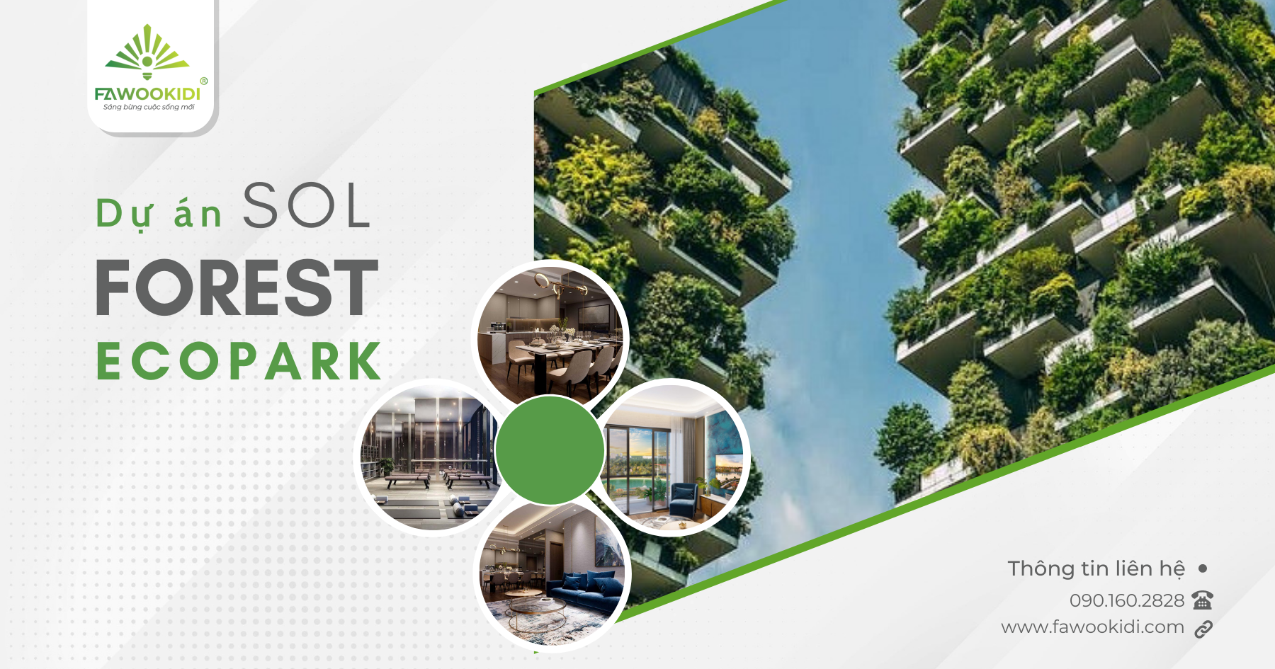 Dự án chiếu sáng SOL Forest - Khu đô thị Ecopark - Fawookidi Việt Nam